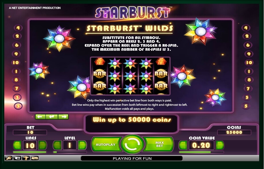 Machine à sous Starburst gratuit du NetEnt | Jouer Jeux casino en ligne