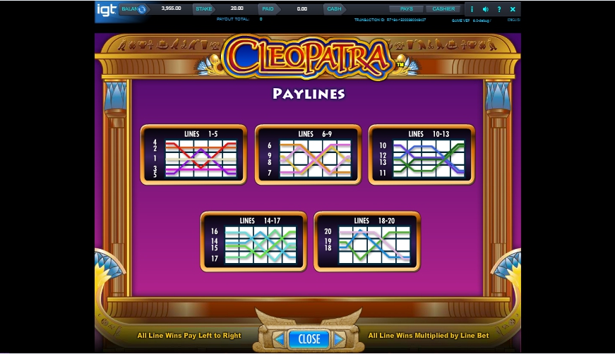 Machine à sous Cleopatra gratuit du IGT | Jouer Jeux casino en ligne