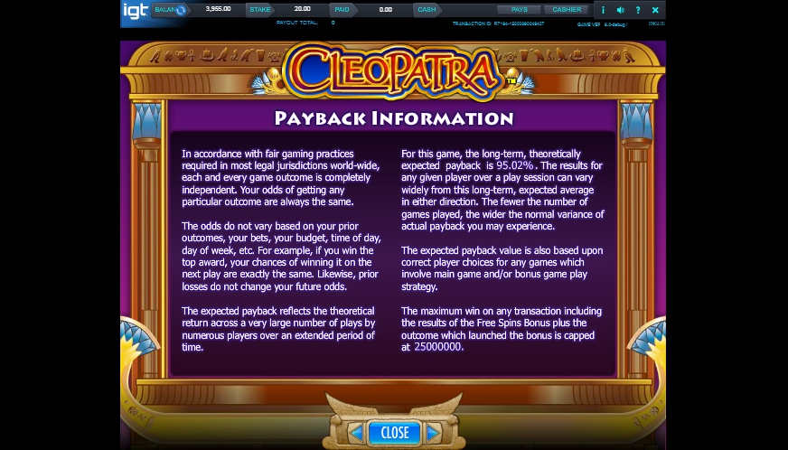Machine à sous Cleopatra gratuit du IGT | Jouer Jeux casino en ligne